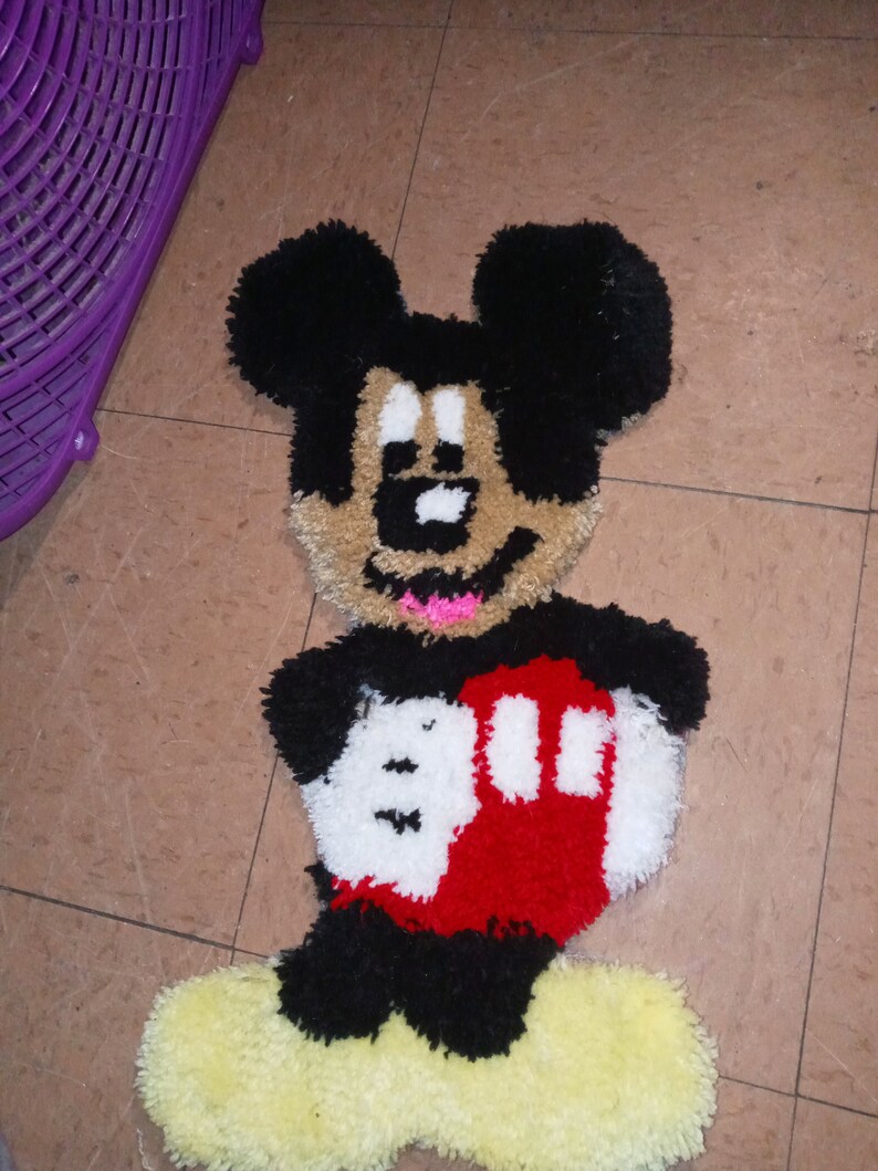 Mickey Mouse Inspired Rug - Etsy