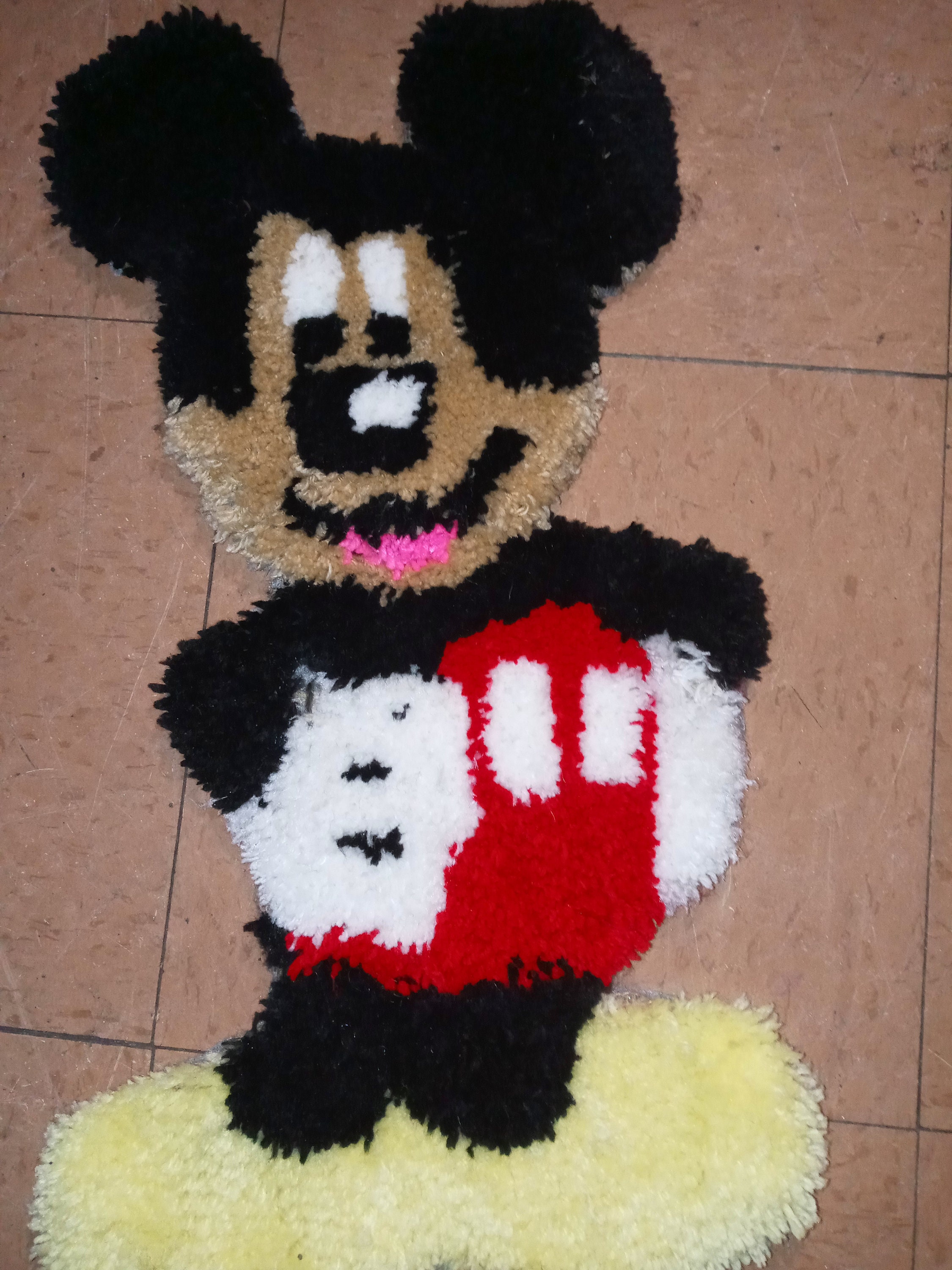 Mickey Mouse Inspired Rug - Etsy