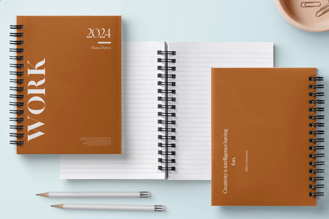Work Notebook + Daily Notes Journal - Etsy