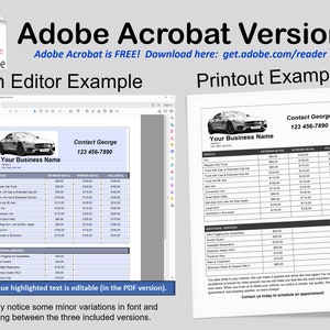 Auto Detailing Price List, Mobile Auto Detailing Price Menu, Pricing ...