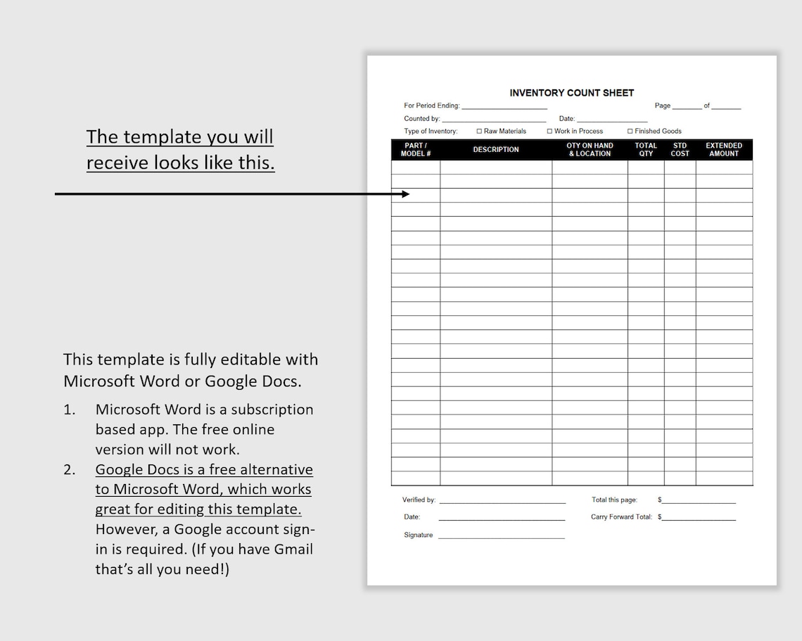 Inventory Tracker GOOGLE DOCS, Inventory Log, Product Inventory ...