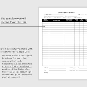 Inventory Tracker GOOGLE DOCS, Inventory Log, Product Inventory ...