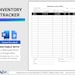 Inventory Tracker GOOGLE DOCS, Inventory Log, Product Inventory ...