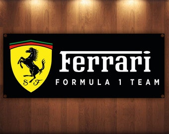 Ferrari Birthday Flag - Etsy