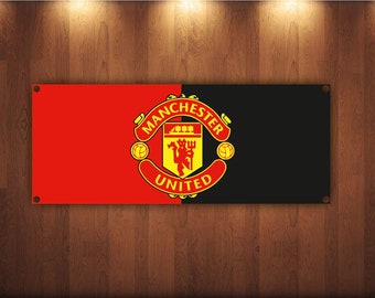 Manchester United Poster Flag - Etsy