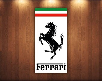 Ferrari Logo Banner - Etsy