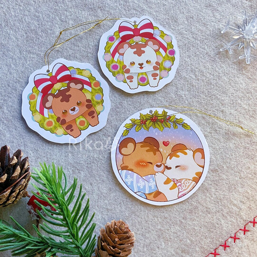 Christmas Gift Tags Tigers - Etsy