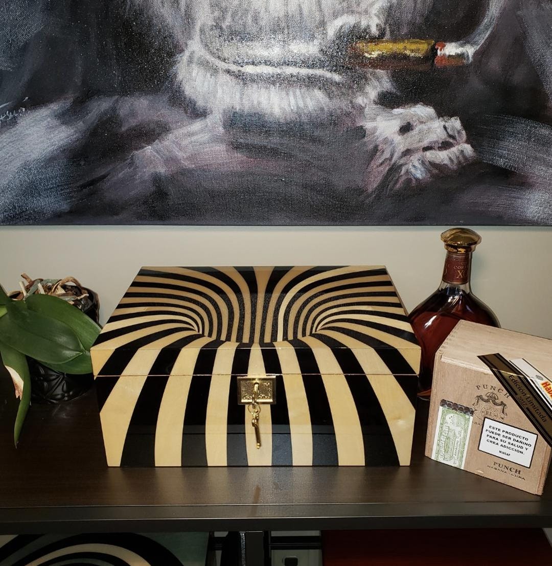 Boketto Limited Edition Humidor Powered With Boveda for 120 Cigars ...