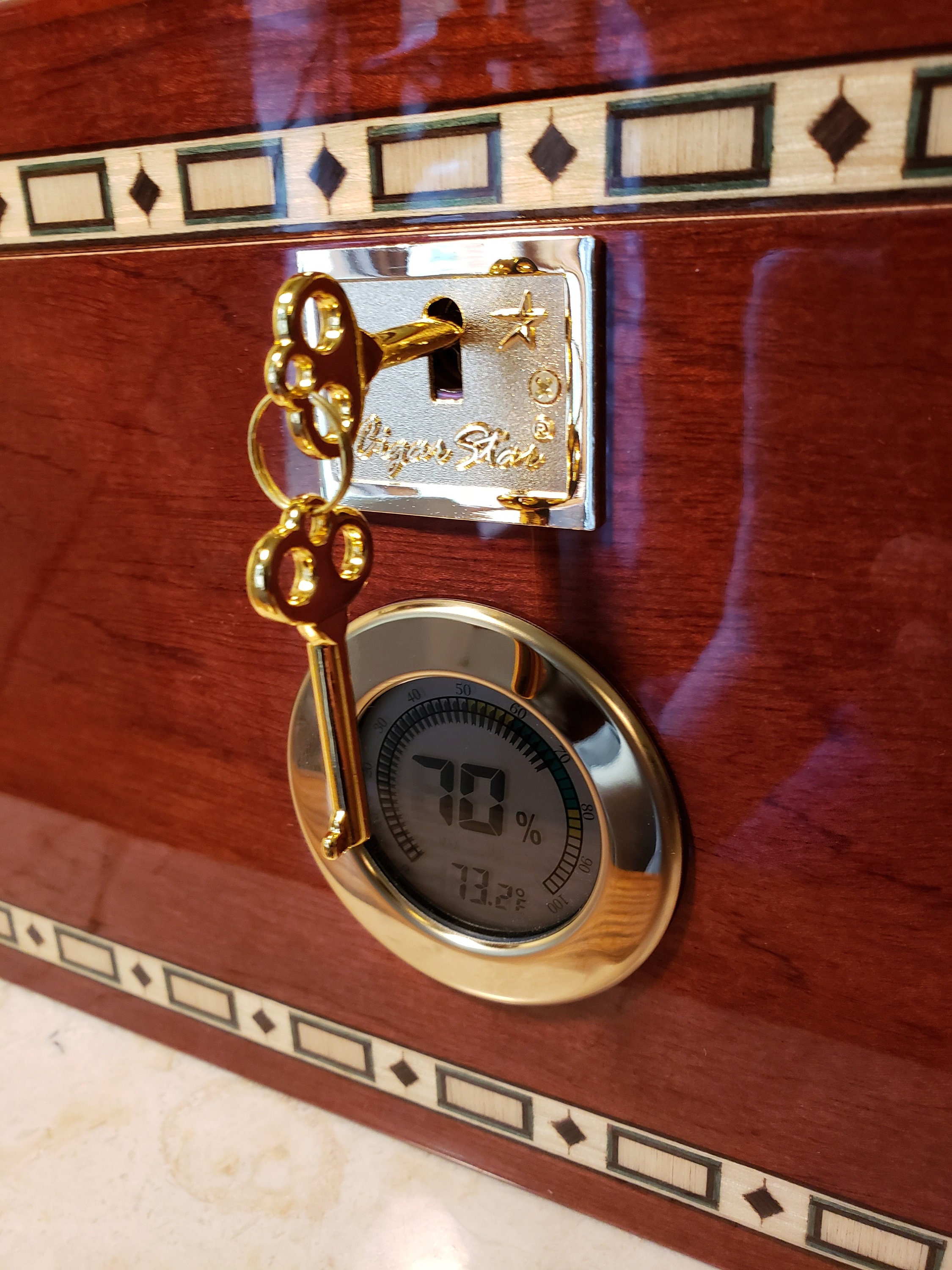 Bubinga Cigar Humidor, Spanish Cedar Lined, Digital Hygrometer - Etsy