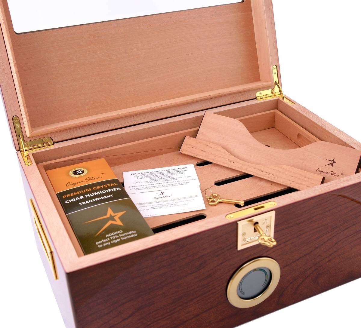 Cigar Star Large Humidor Handcrafted From Bubinga and Spanish Cedar ...