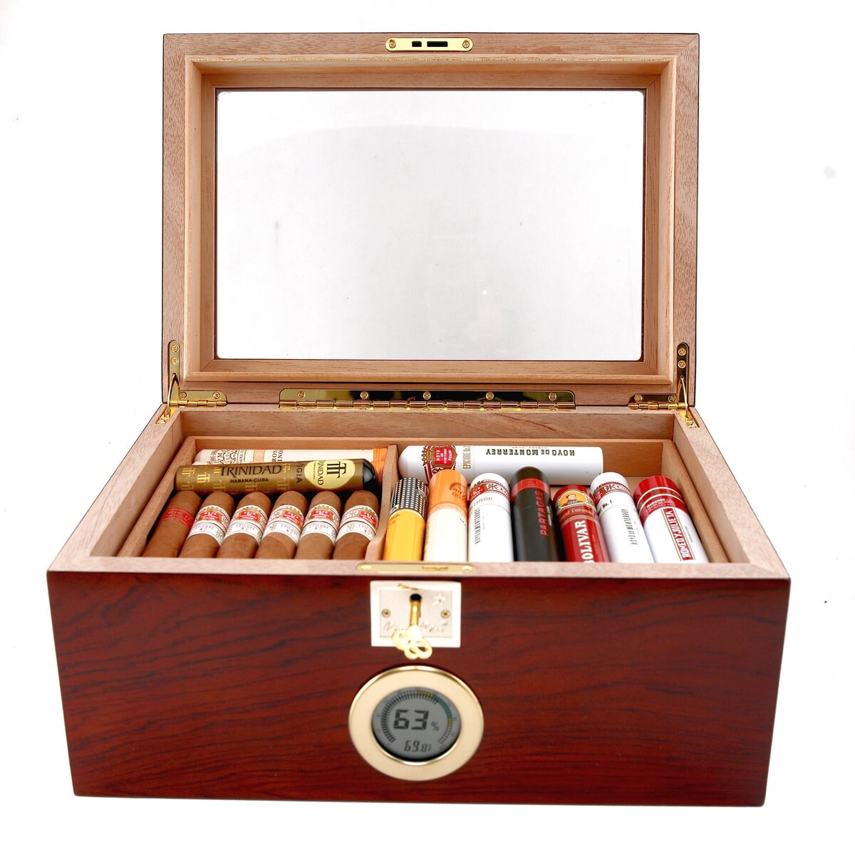 Showcase II Cigar Humidor by Cigar Star Digital Hygrometer & - Etsy