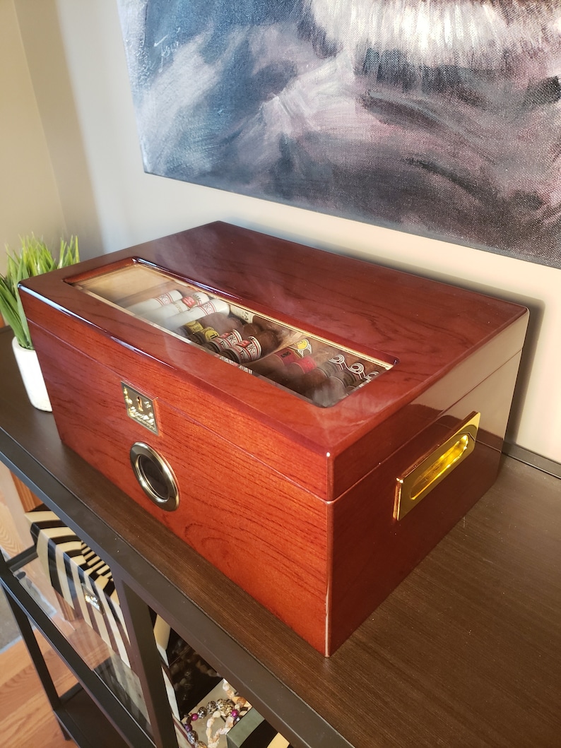 Cigar Star Large Humidor Handcrafted From Bubinga and Spanish Cedar ...