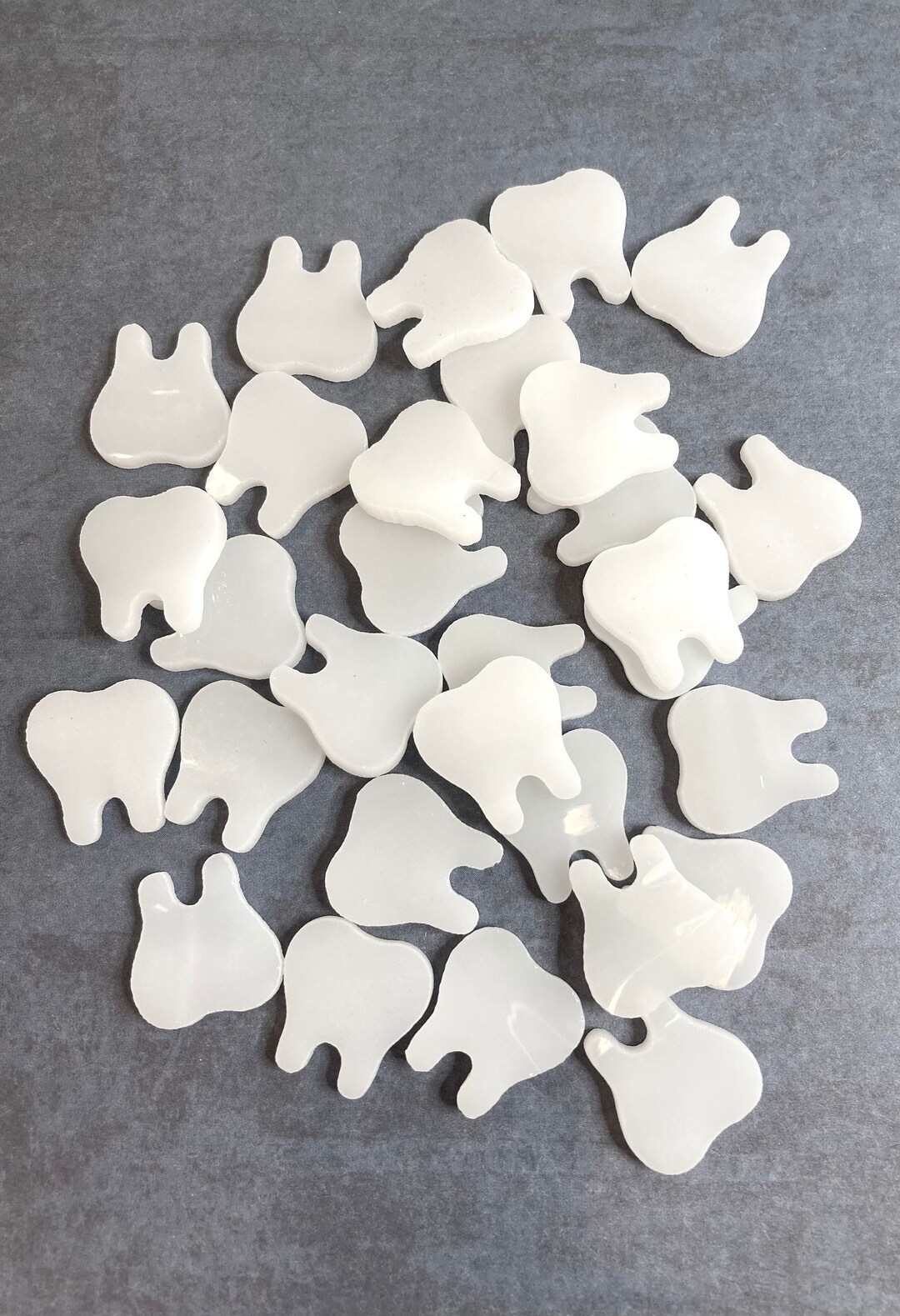 Precut Stained Glass Teeth 6 Piece Set - Etsy