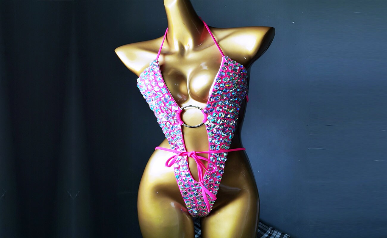 One Piece Micro String Bikini