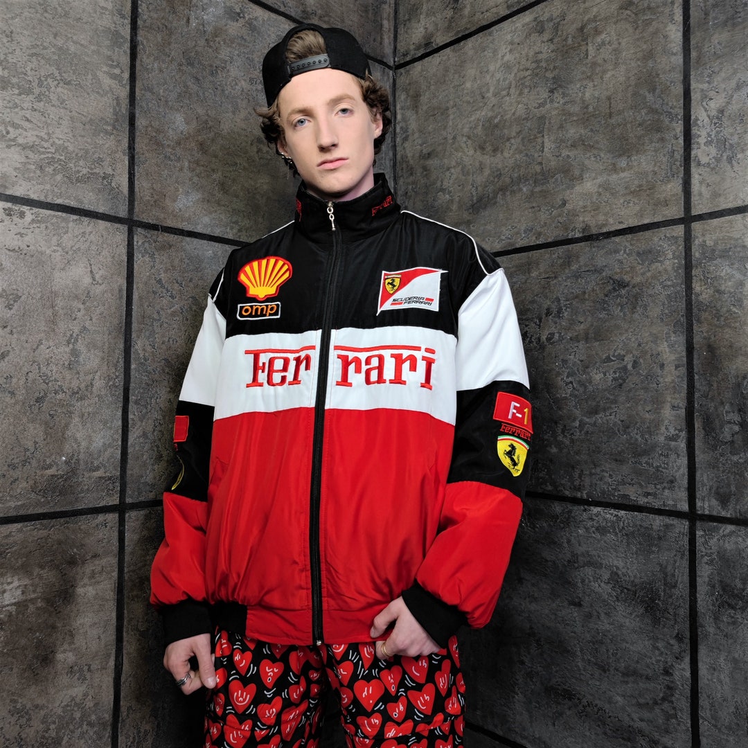 F1 Racing Jacket Multi Patch Ferrari Motorcycle Varsity - Etsy UK