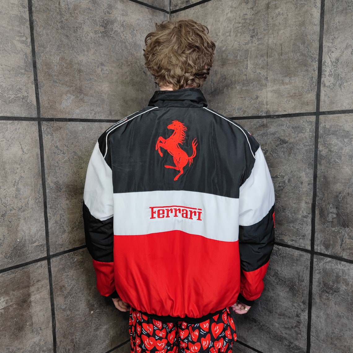 F1 Racing Jacket Multi Patch Ferrari Motorcycle Varsity - Etsy