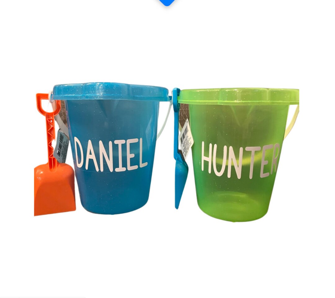 Personalized Beach Pail and Shovel - Etsy