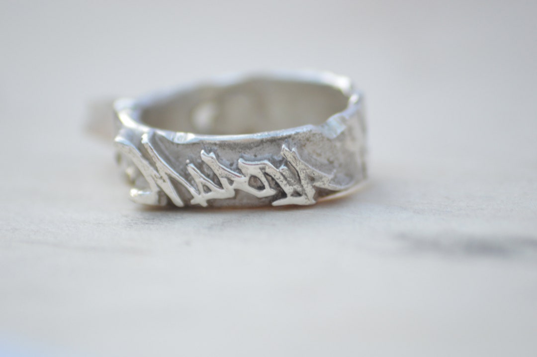 Graffiti, Letter, Custom, Signet Ring - Etsy
