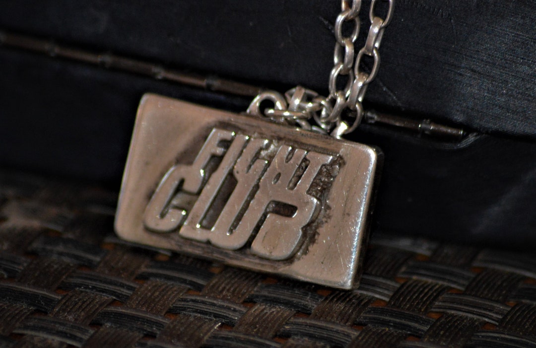 Fight Club Pendant for Men, Sterling Silver Pendant Necklace, Avant ...