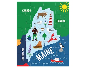 Maine Jigsaw Puzzle - Etsy