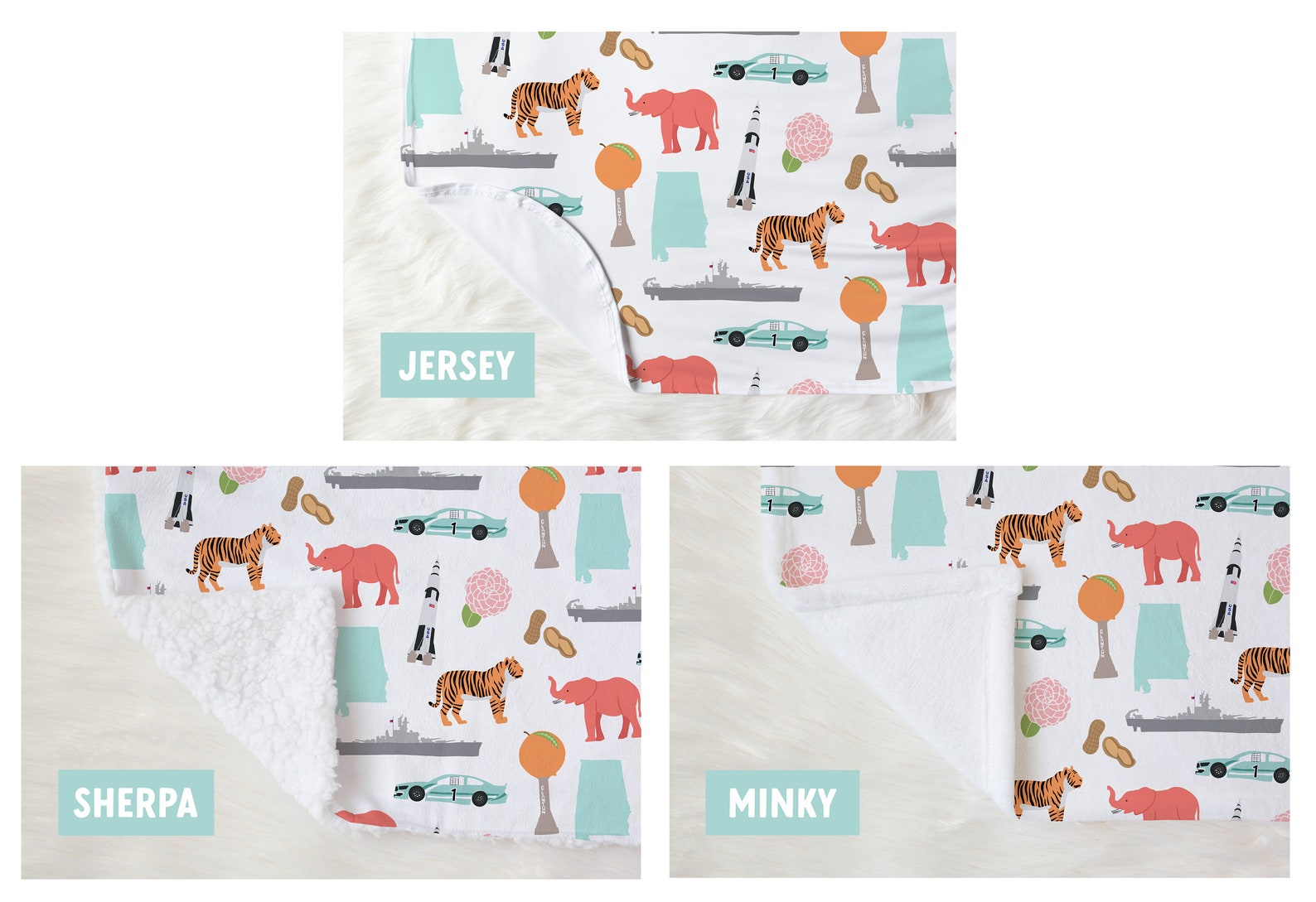 Alabama Baby Blanket Alabama Newborn Swaddle Baby Hat | Etsy