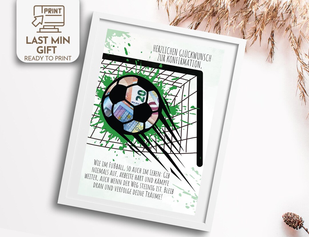 Football Money Gift Card, Football Player Gift Card, Personalized ...