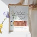 Greenery Wedding Money Gift Card, Personalized DIY Template (digital ...