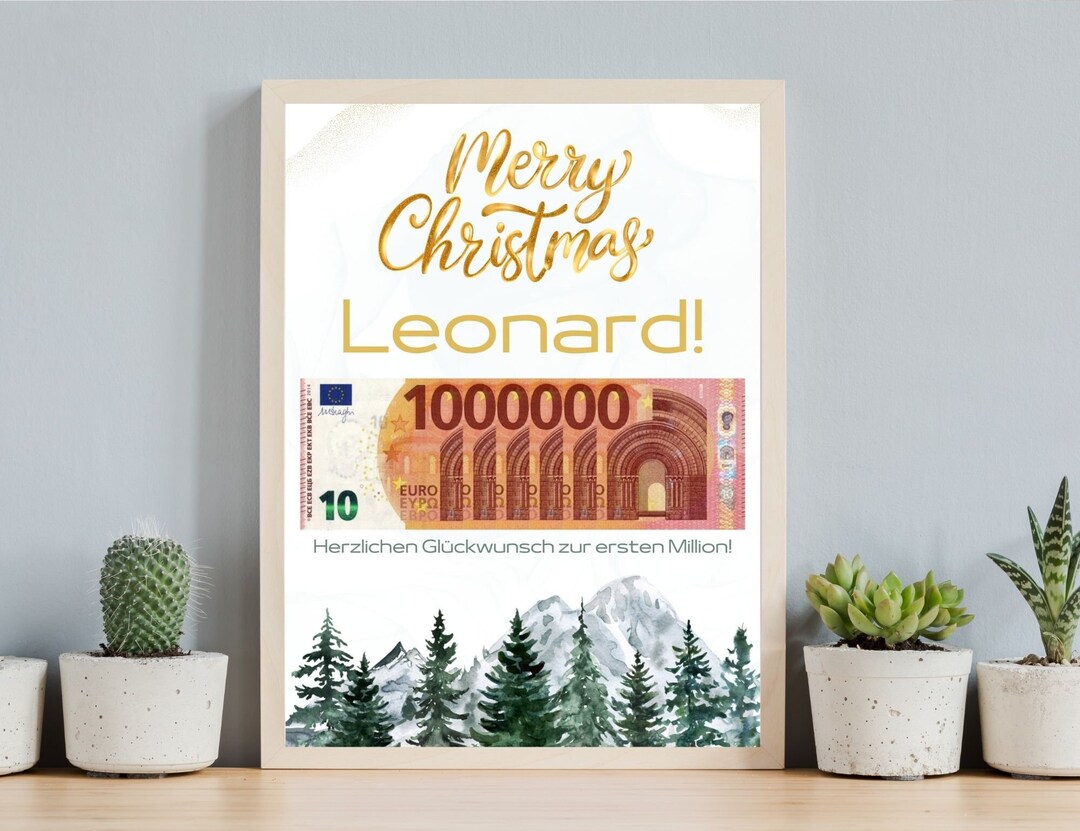 Christmas Money Gift Card Personalized DIY Christmas Last - Etsy