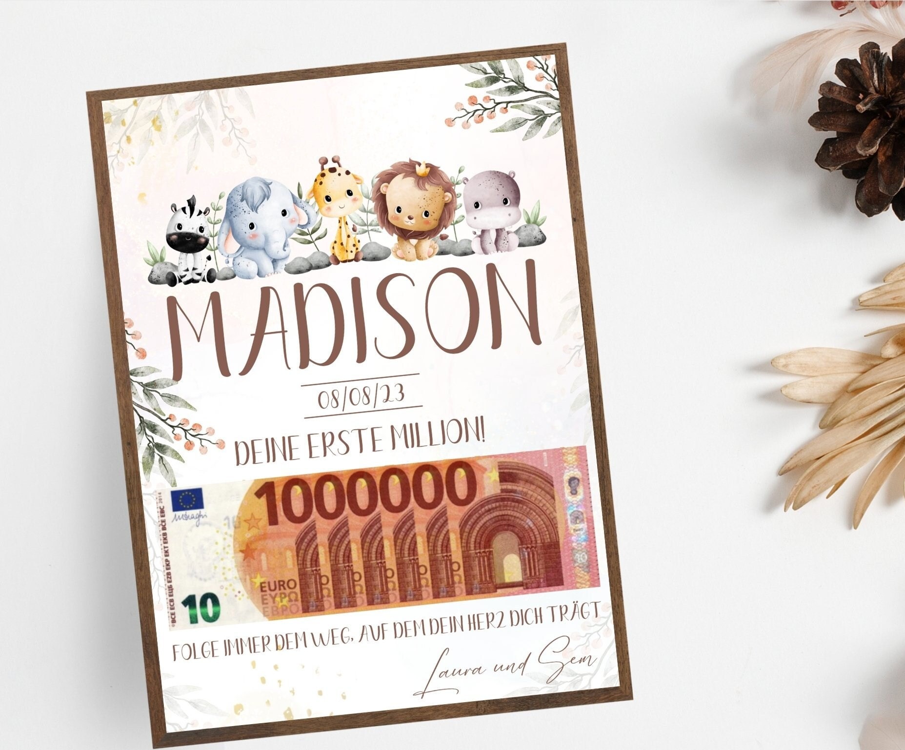 Babyshower Money Gift Card, Present for Birthday, Birthday Gift, Cash ...