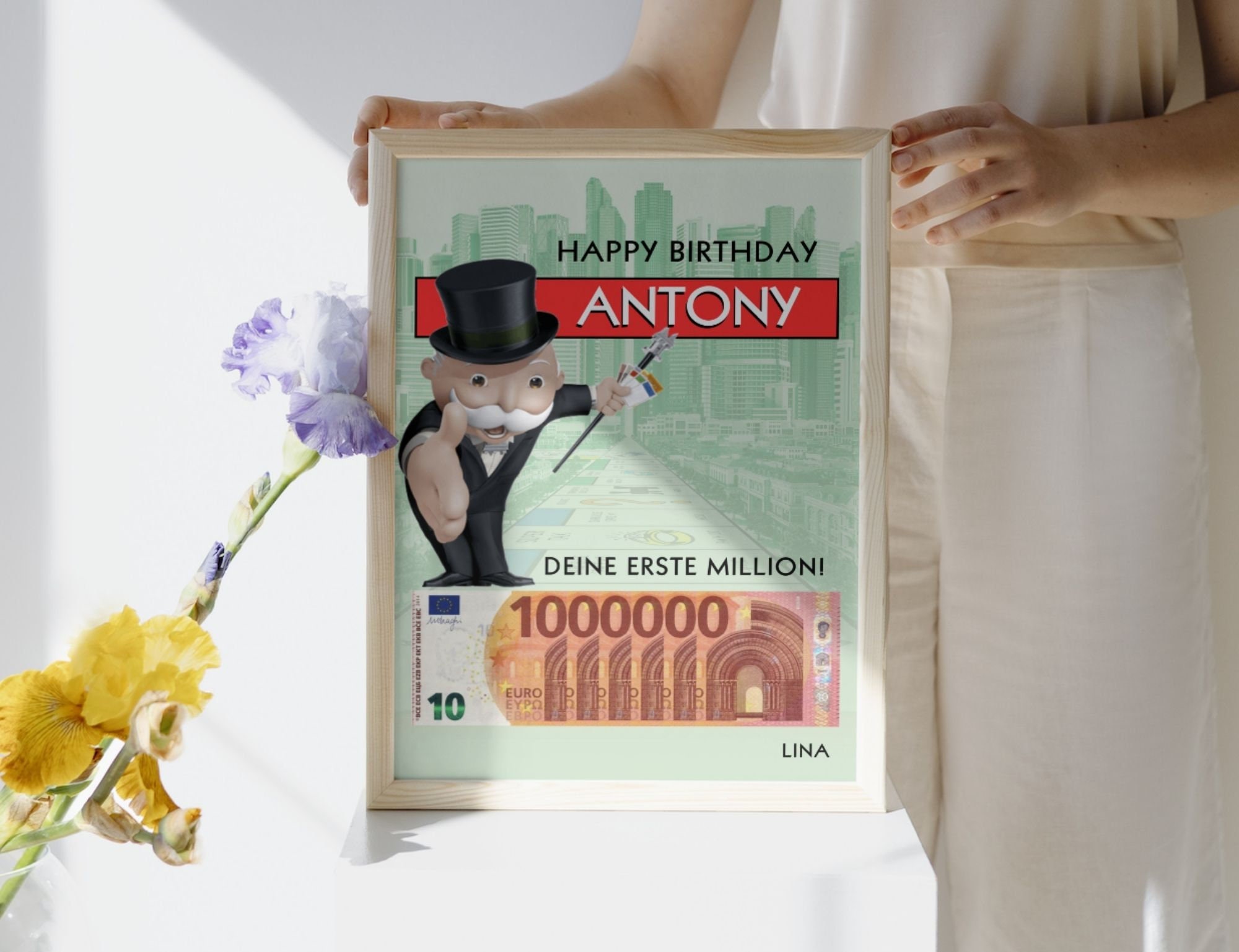 Monopoly Birthday Money Gift Card, DIY Present for Birthday, Cash Gift ...