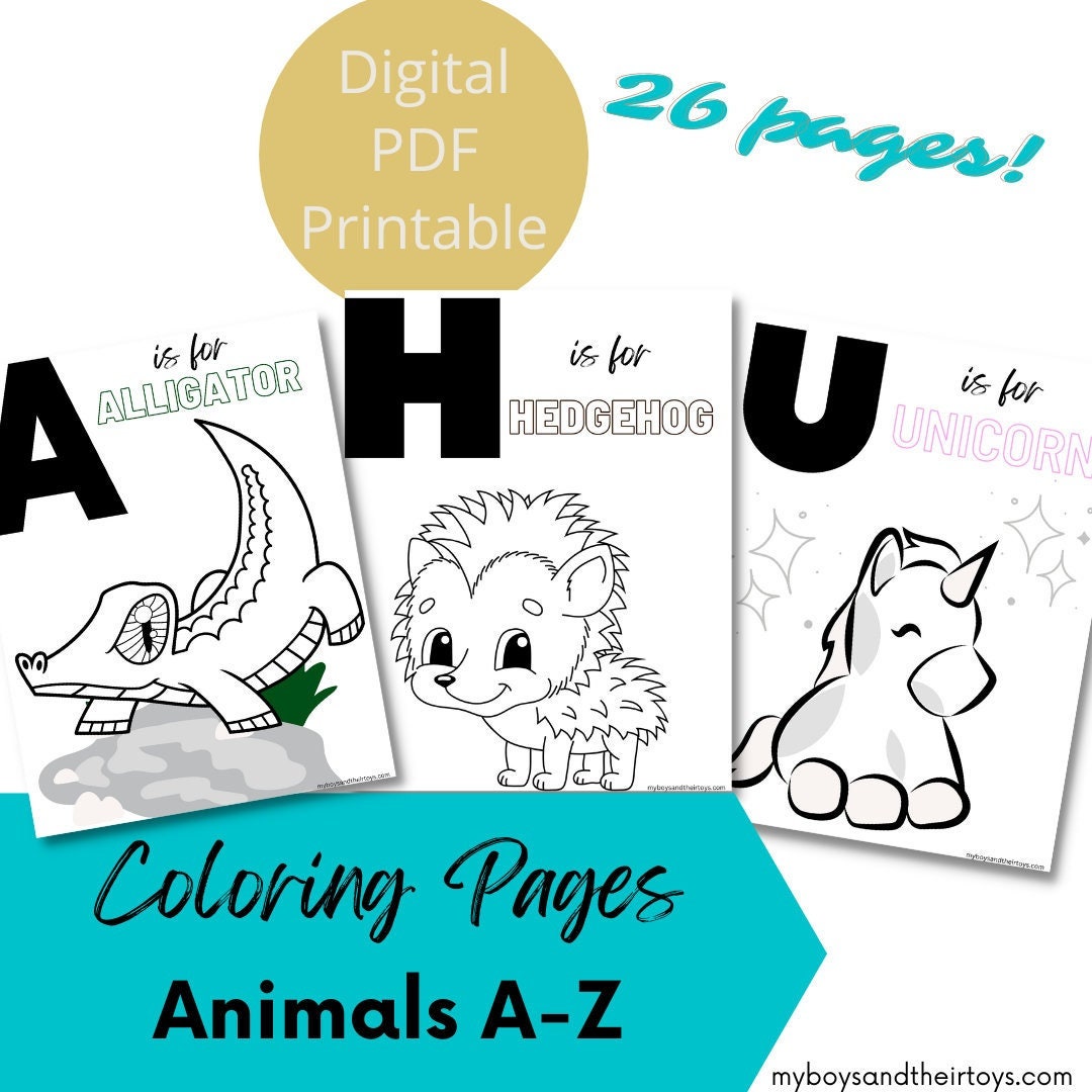 A To Z Animals Coloring Pages