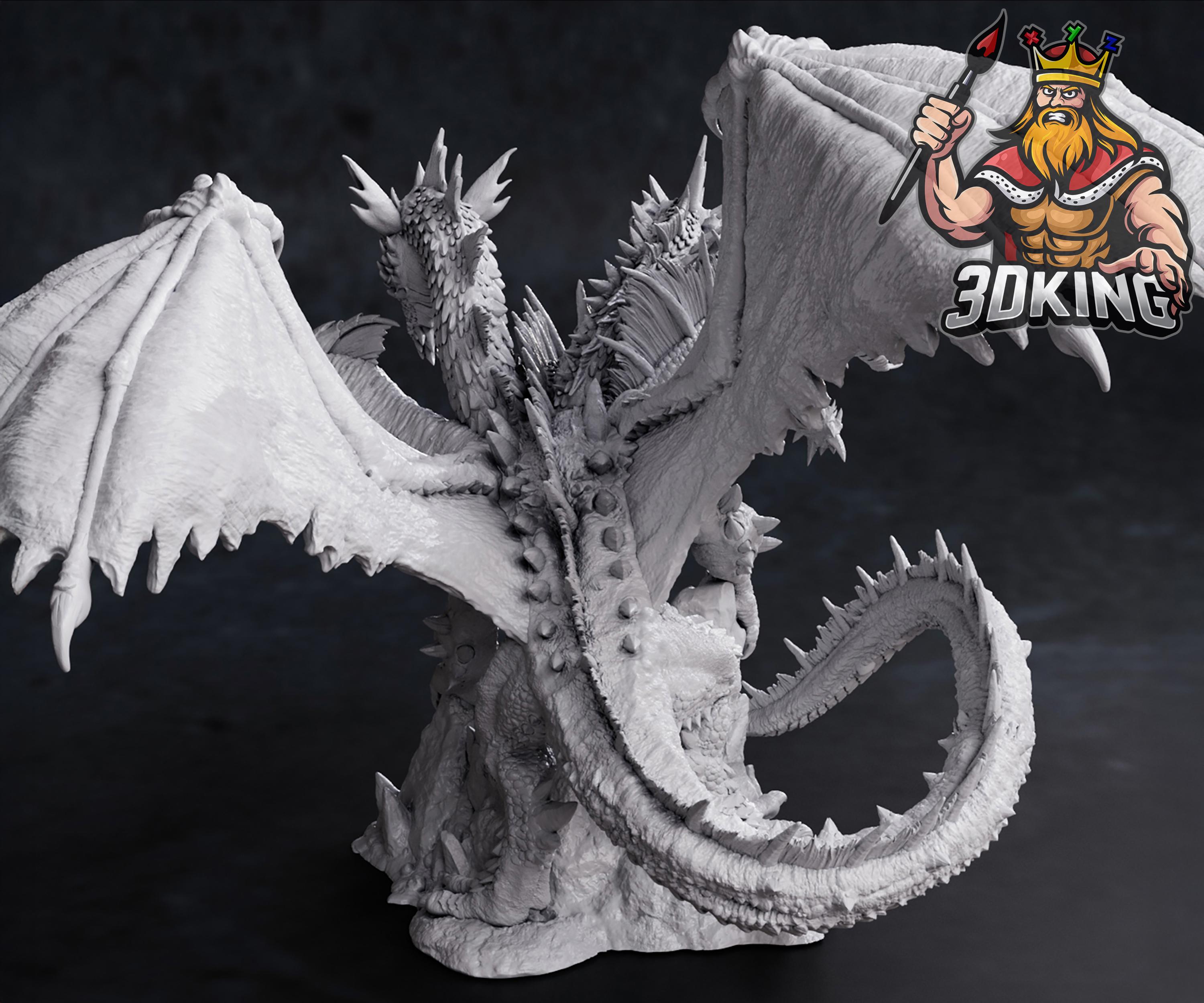 Tiamat Miniature: 5-headed Dragon Queen - Dnd Tabletop Figure - Etsy