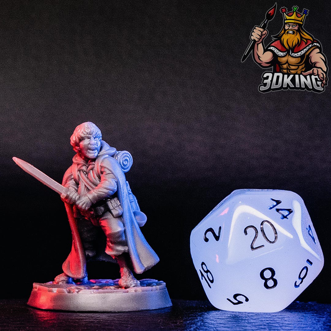 Samyi Hobbit - Samwise Gamgee - Fantasy Miniature - 3D Printed Resin ...