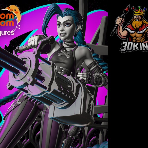 Arcane Jinx Figure - Etsy