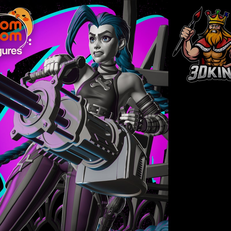 Arcane Jinx Statue - Etsy