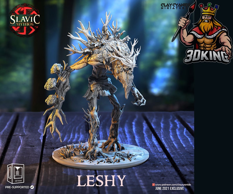 Leshy Witcher Monster Slavic Mythos Clay Cyanide - Etsy