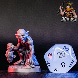 Squeez Dark Hobbit - Gollum - Smeagol - Fantasy Miniature - 3D Printed ...