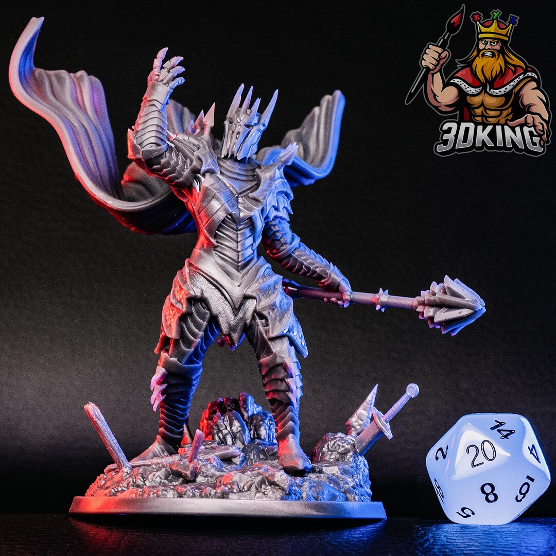 Sauron Miniature: Lord of the Rings, 3D Printed Dnd Tabletop - Etsy