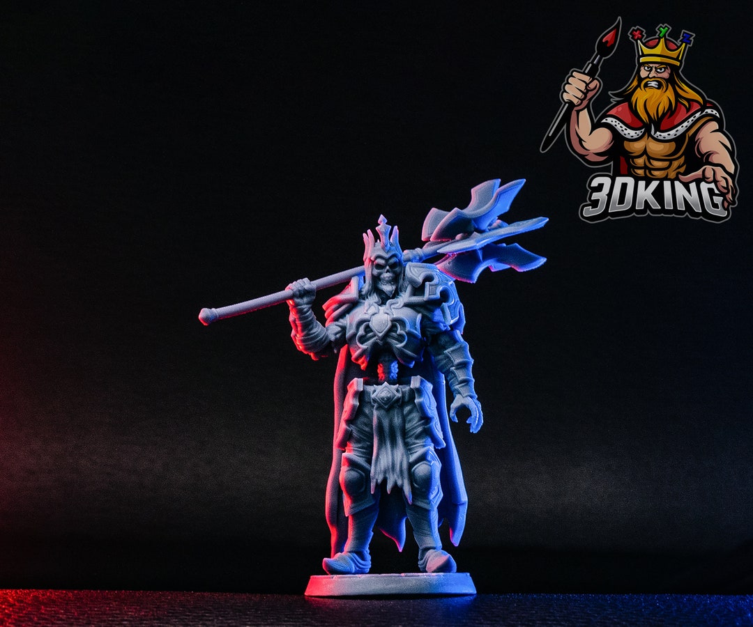 Undead Warrior King Miniature – Diablo King Leoric, RN Estudio, Dnd ...