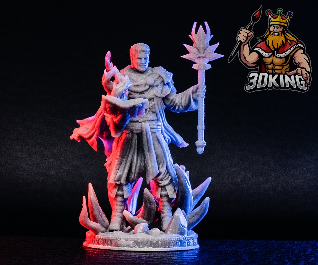Aaron Drafthold - Human Wizard Miniature - DM Stash - 3D Resin Printed ...