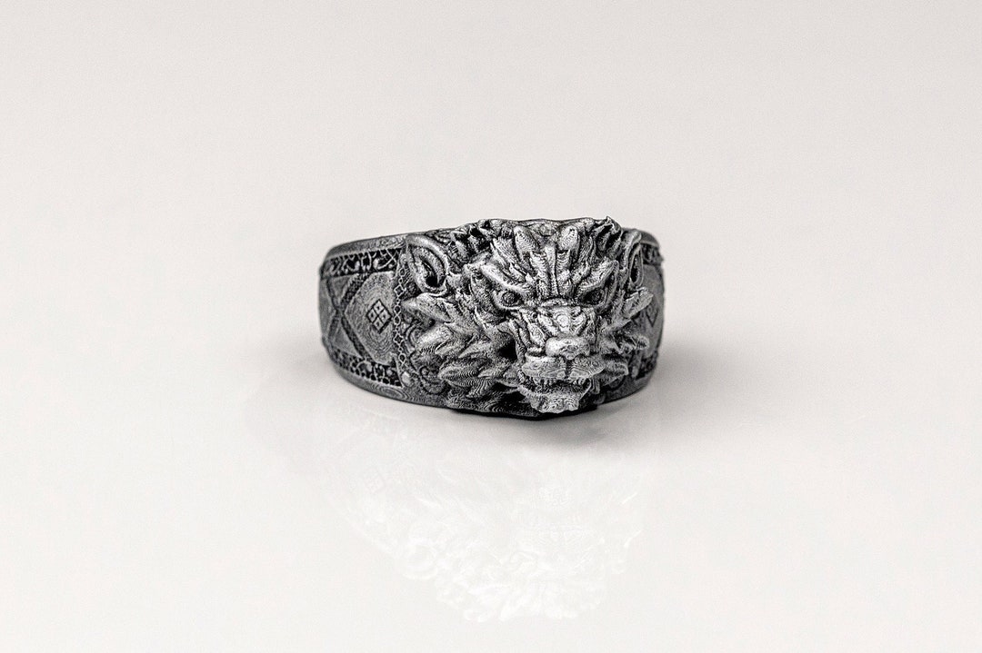 Silver Color Wolf Ring of the Witcher Geralt of Rivia - Etsy