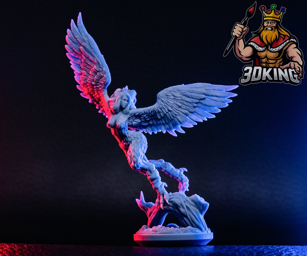 Alkonost Harpy Slavic Mythos Clay Cyanide Miniatures Fantasy Miniature ...