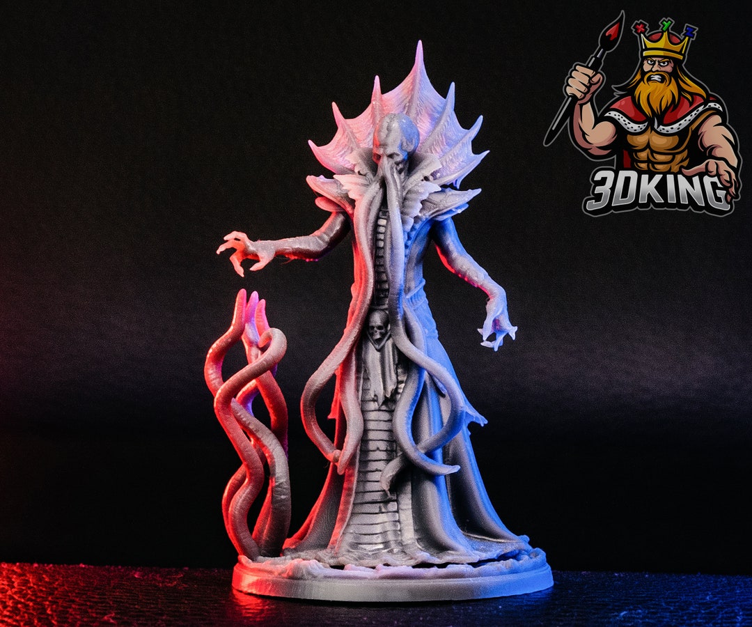 Mind Flayer Miniature: the Emperor - 3D Printed Resin Illithid - Dnd ...