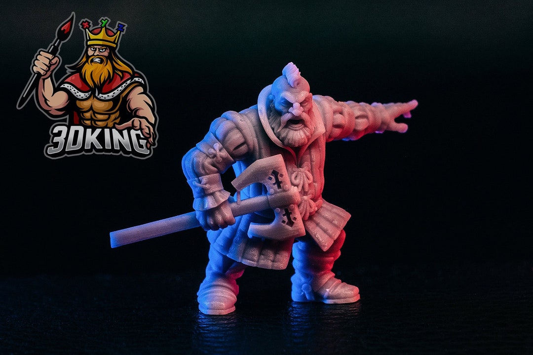 Yarpen Zigrin Dwarf Witcher Miniature: 3D Printed Resin, Dnd Tabletop ...