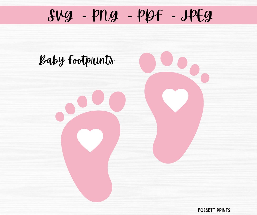 Pink Baby Feet Print