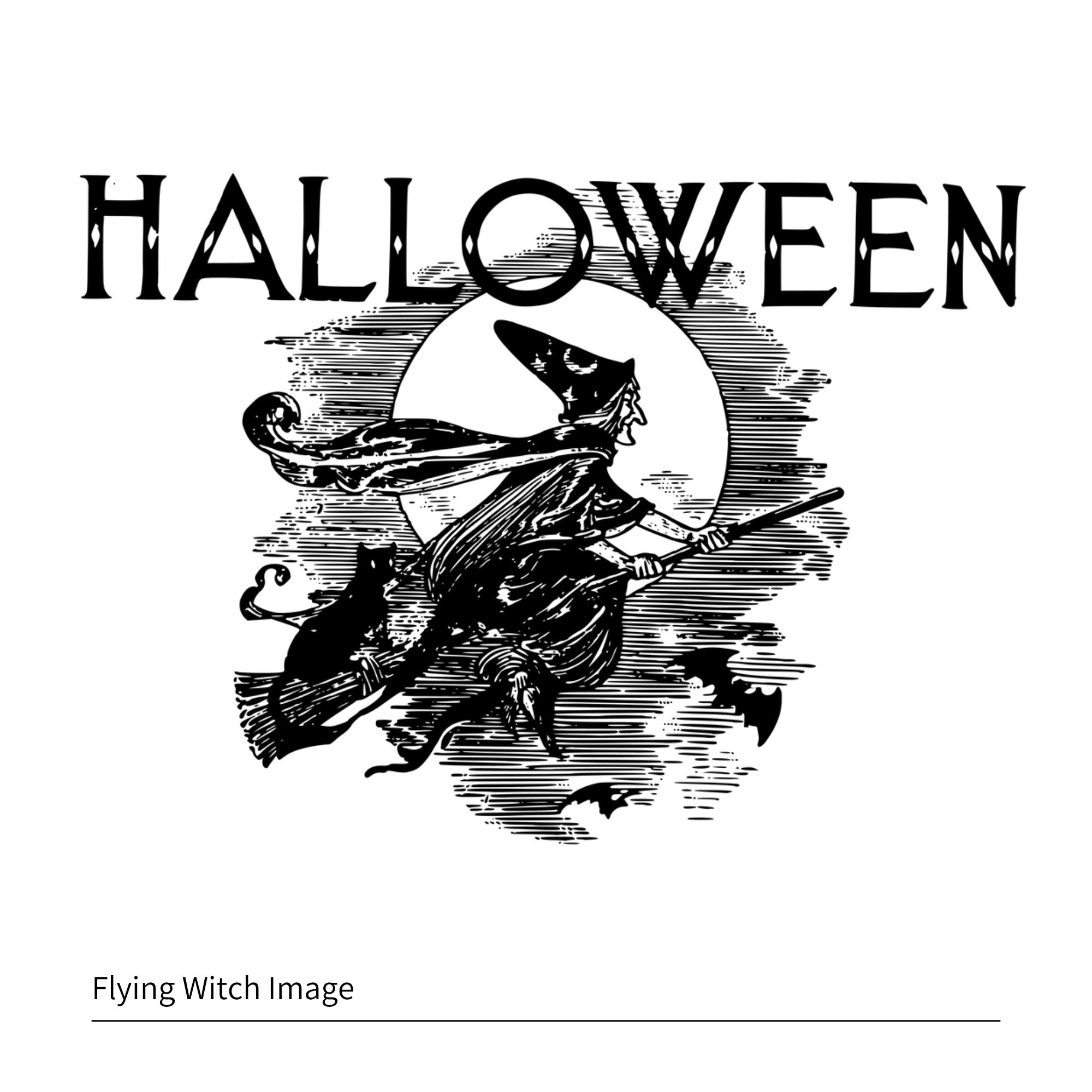 Halloween Flying Witch Clip Art