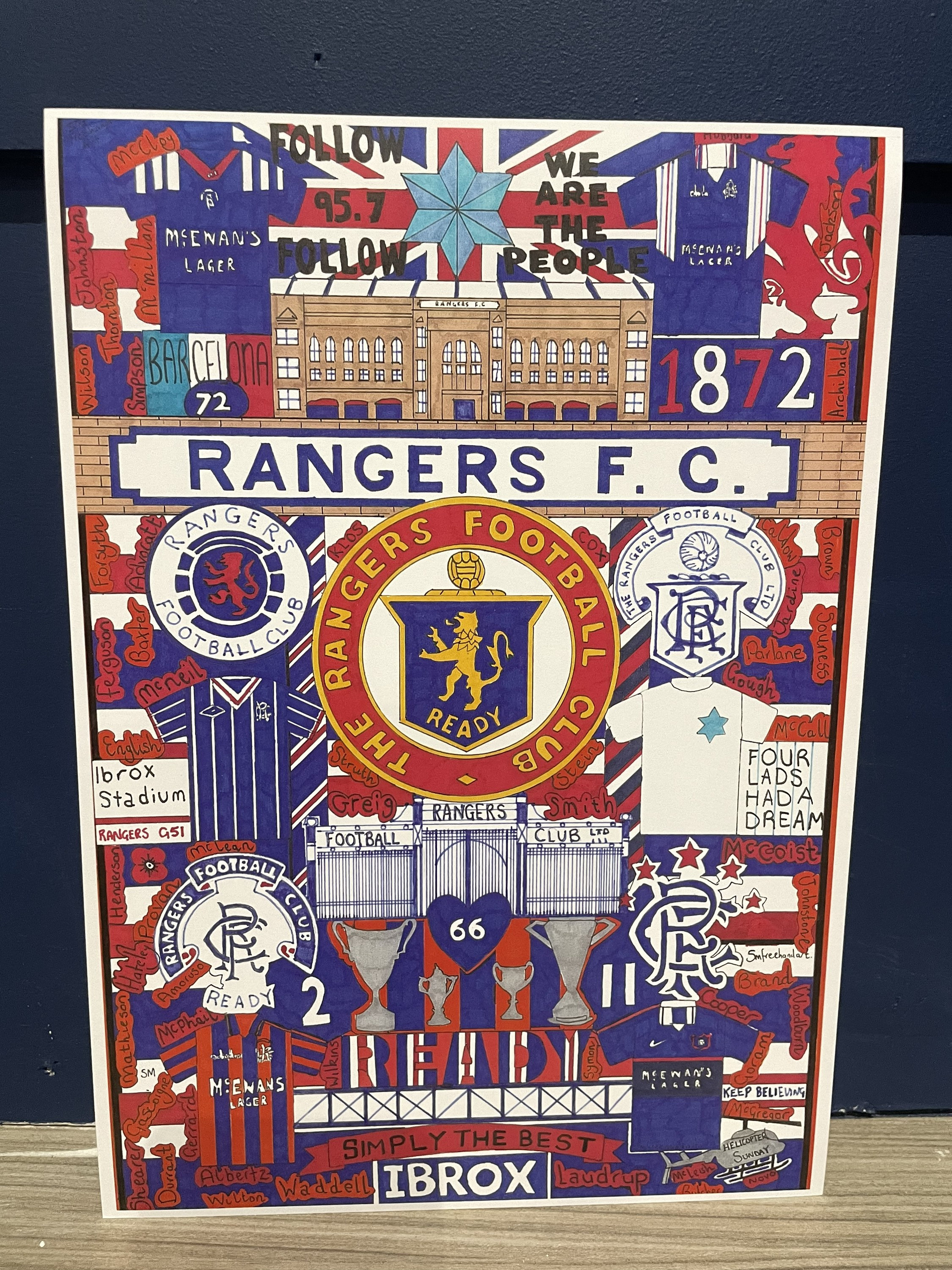 Rangers Football Club - Scottish Football - Ibrox - Union Bears Display ...