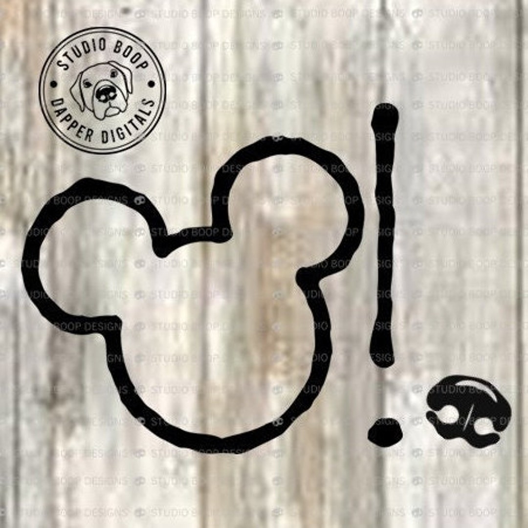 SVG File Tshirt Mouse Exclamation Mark SVG & PNG Digital Download Ready ...