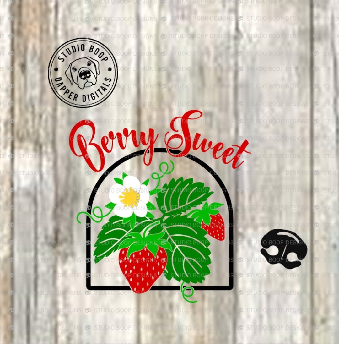 Strawberries SVG Berry Sweet SVG and PNG Digital Download Ready to Cut ...