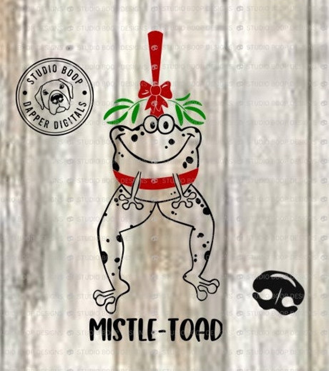 Mistletoe SVG Funny Christmas Svg Mistle Toad Christmas SVG & PNG ...